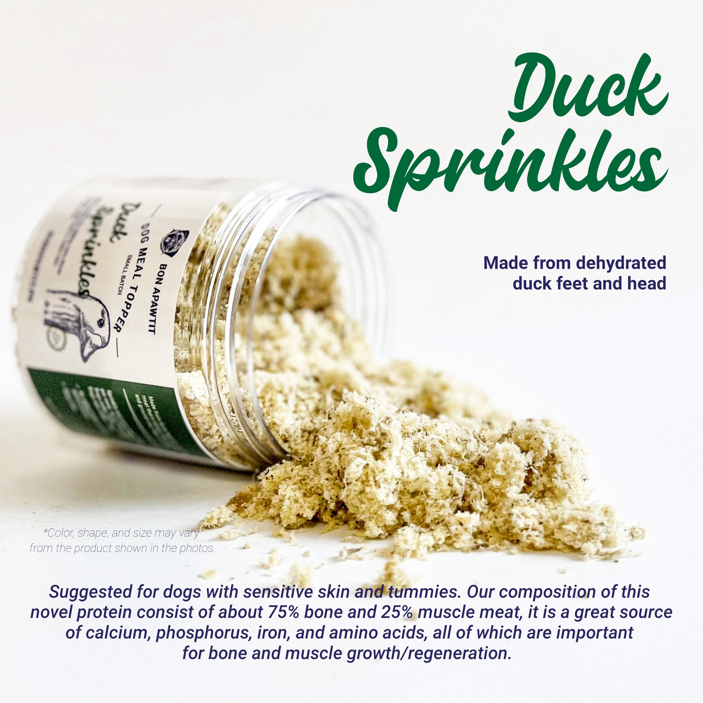 Duck Sprinkles Dog Meal Topper (80g) – Bon Apawtit