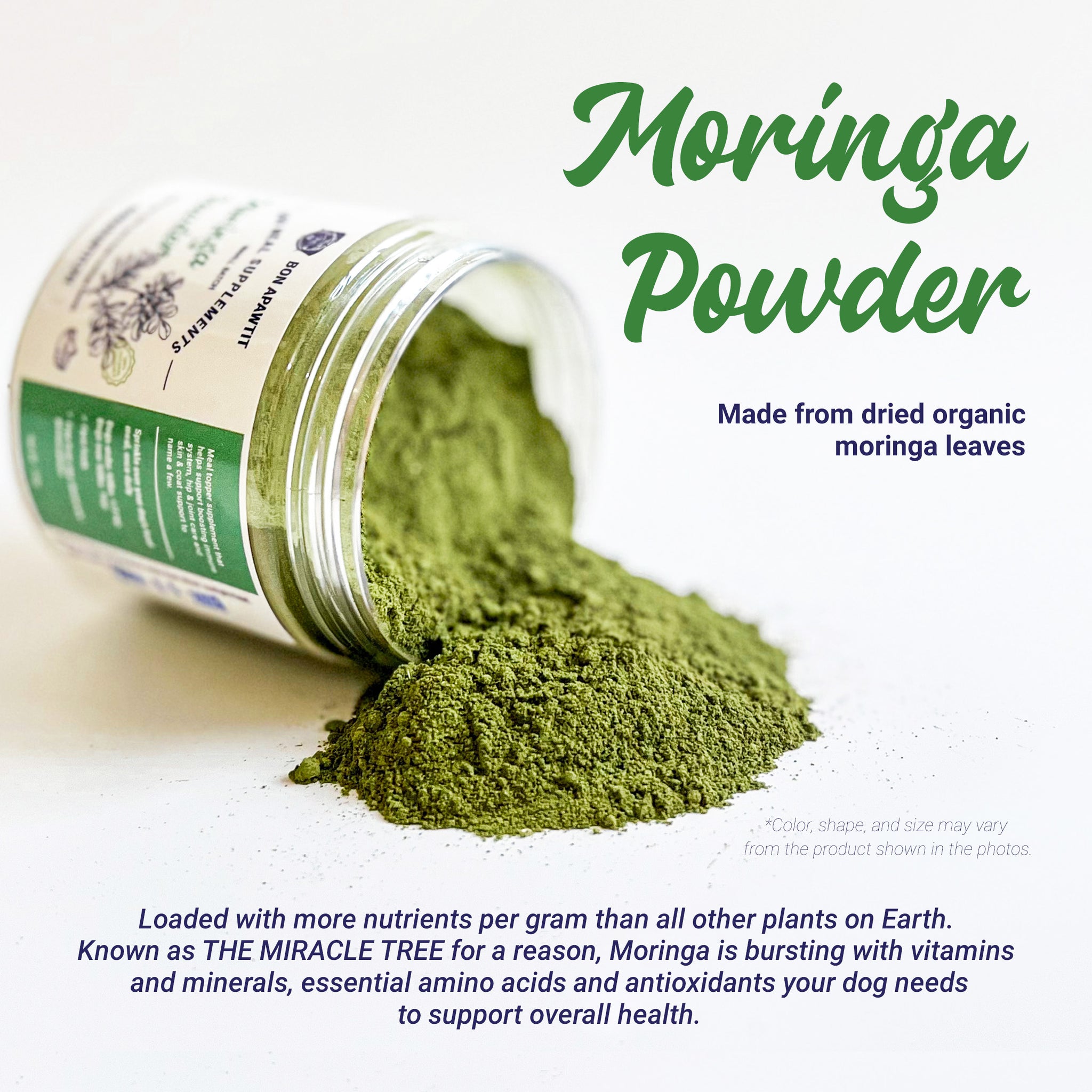 Moringa Powder Dog Supplement (80g) – Bon Apawtit